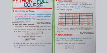 Python Full Course Handwritten - Connect 4 Programming