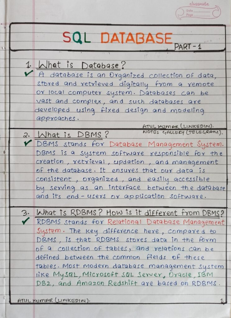 Sql Database Handwritten Part 1 Connect 4 Programming