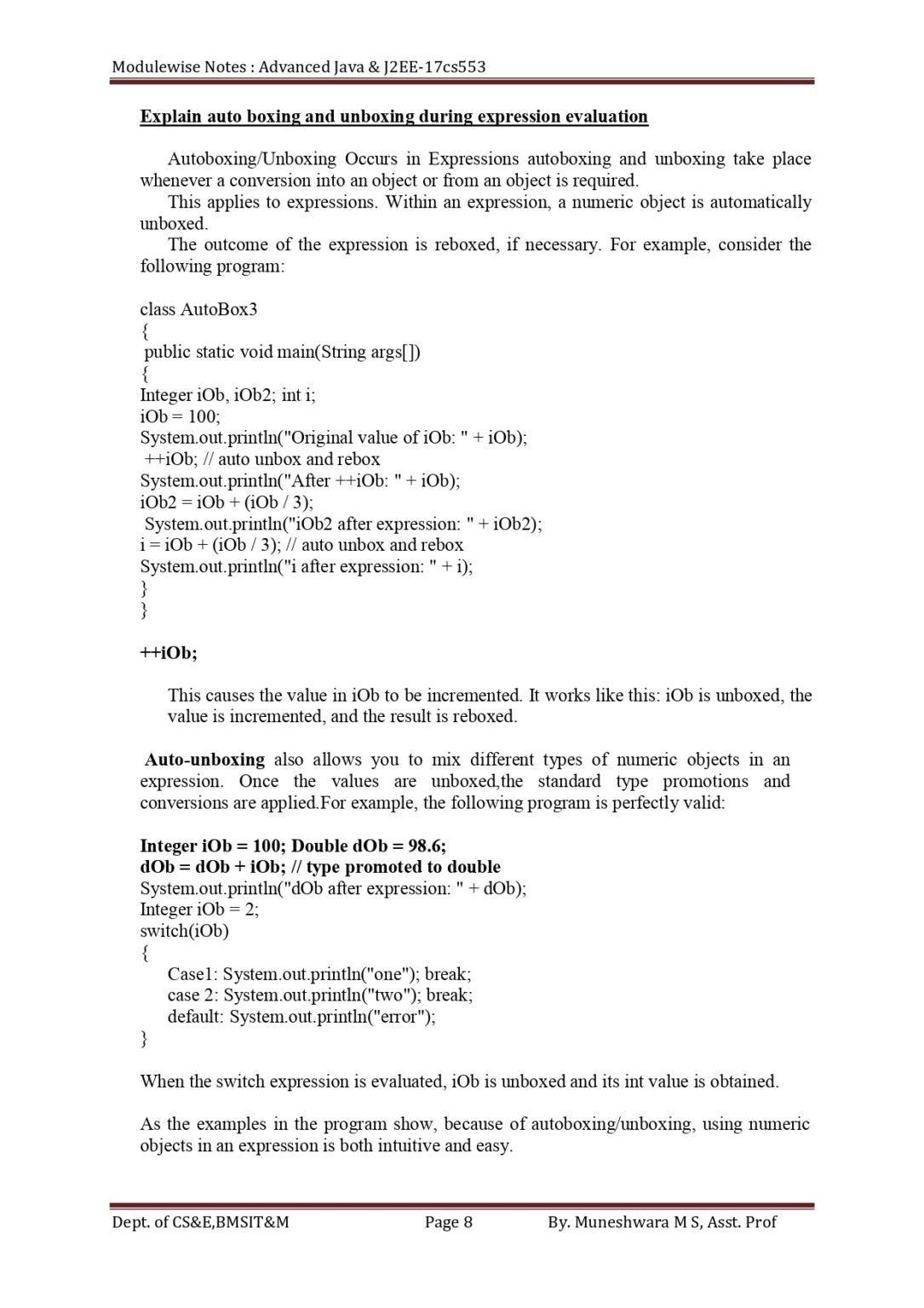 Module Wise Notes of Advanced Java & J2EE (PDF) – Connect 4 Programming