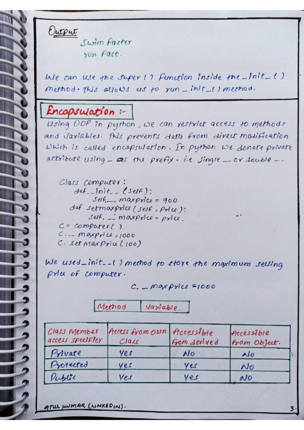 The Full Python Handwritten Notes - Connect 4 Programming