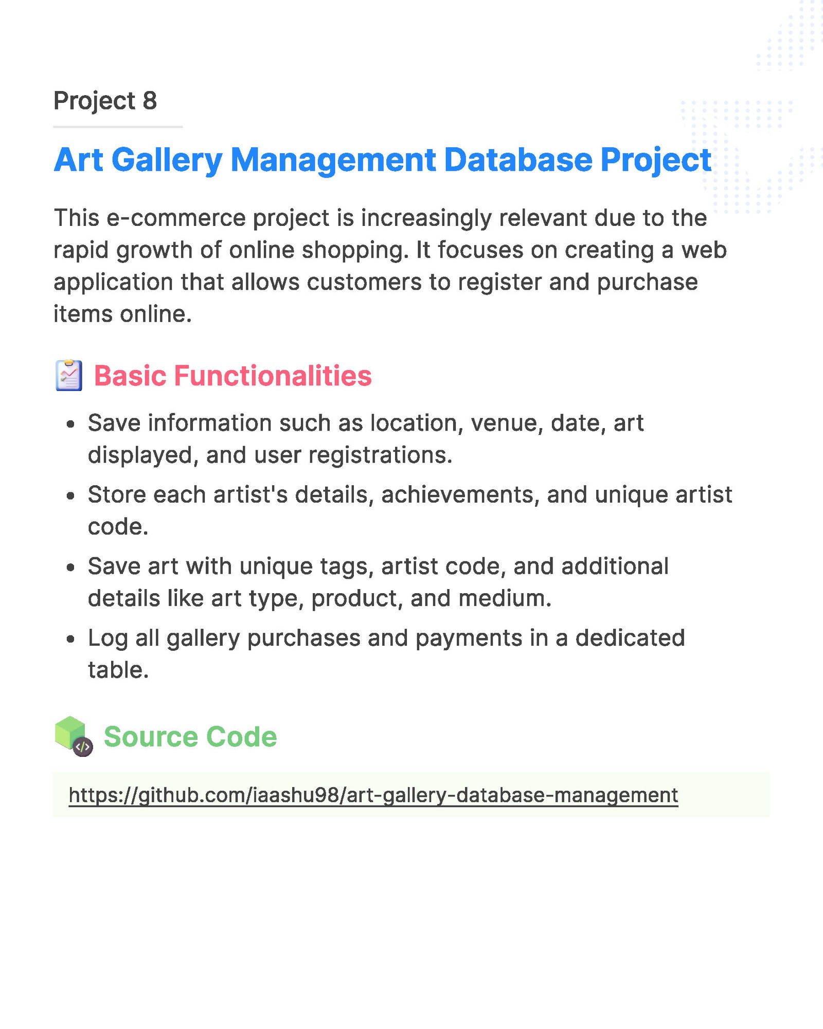 SQL Project Handbook (PDF) - Connect 4 Programming