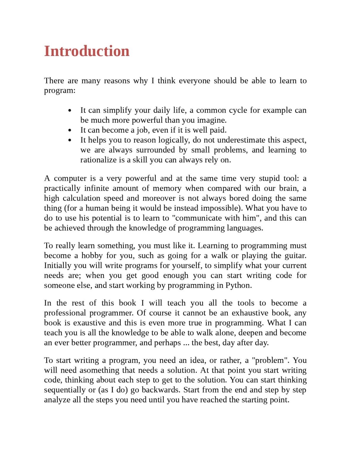 Python Programming For Beginners Pdf Your Step By Step Guide To Learning Python Connect 4